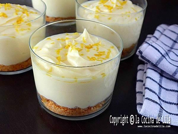 Mousse de limón con leche condensada